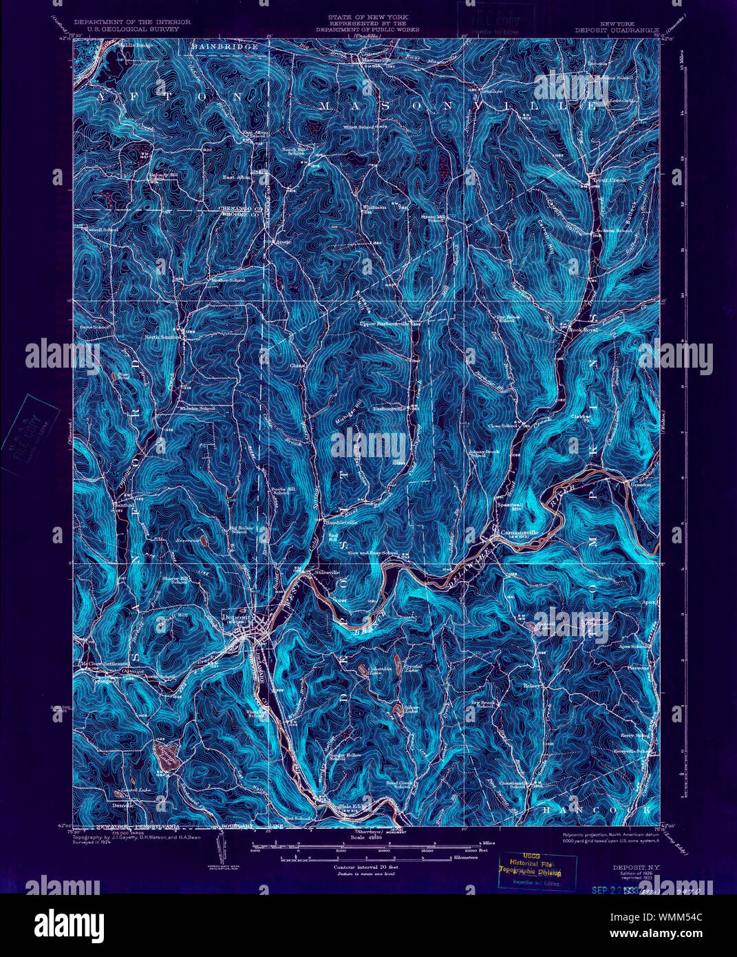 Deposit new york map hi-res stock photography and images - Alamy