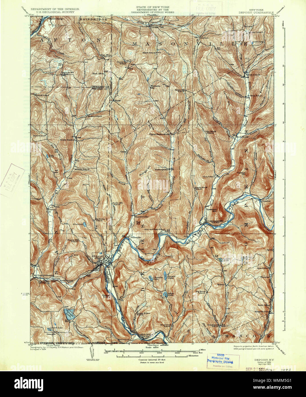 Deposit new york map hi-res stock photography and images - Alamy