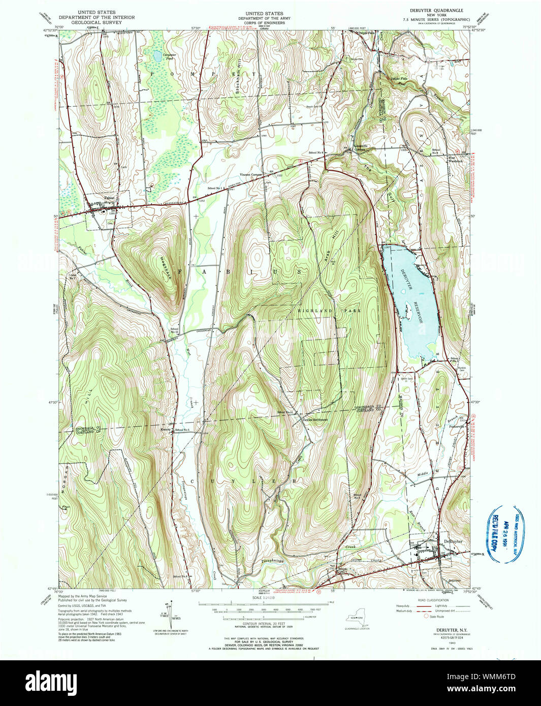 New York NY Deruyter 137206 1943 24000 Restoration Stock Photo - Alamy