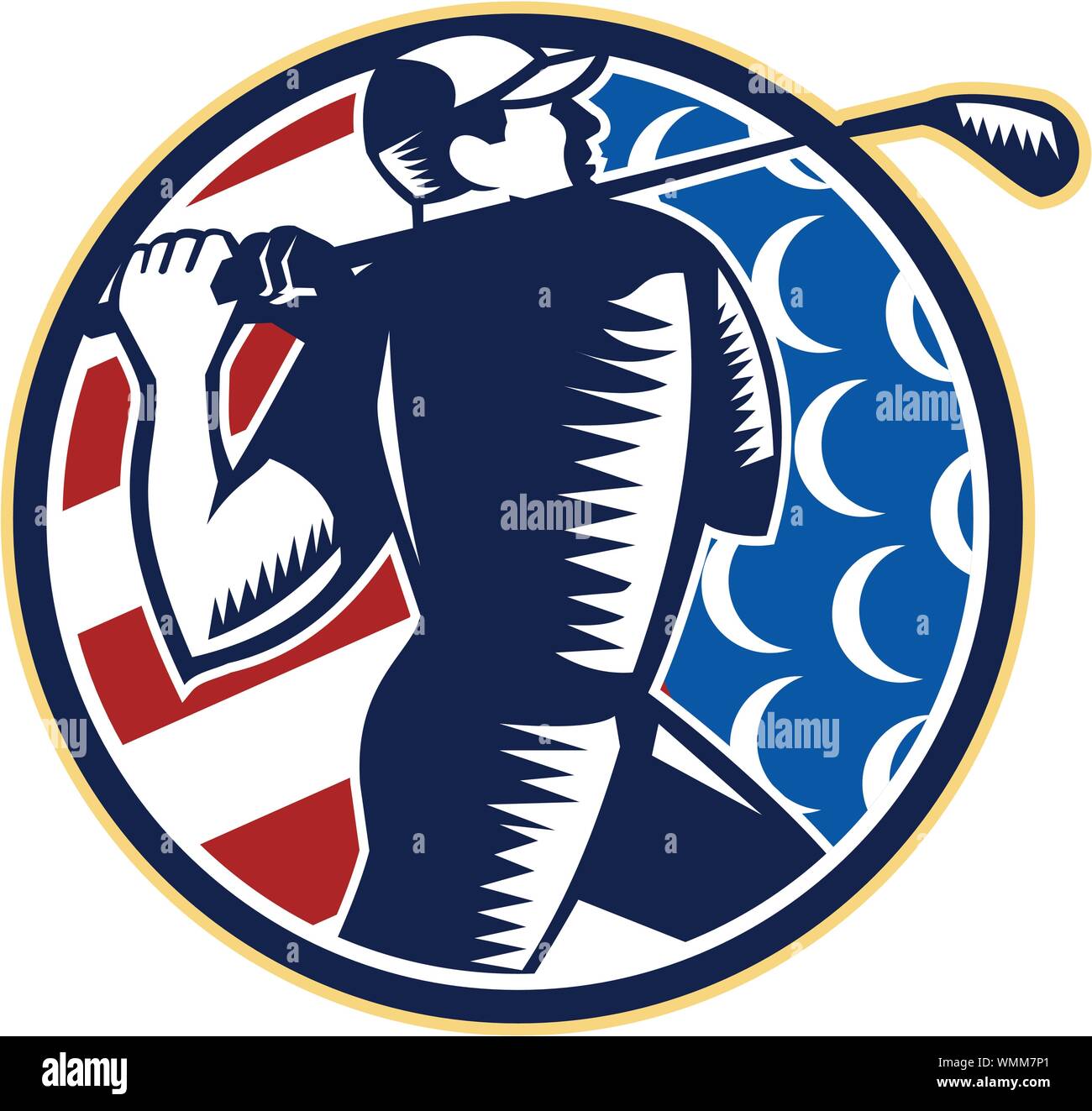 Usa golfer Stock Vector Images - Alamy