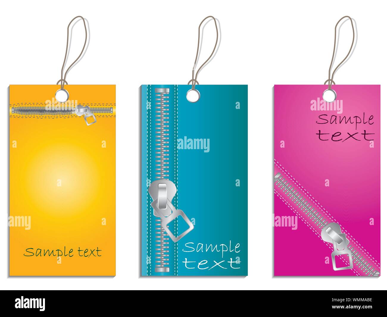 Zip tag Stock Vector Images - Alamy