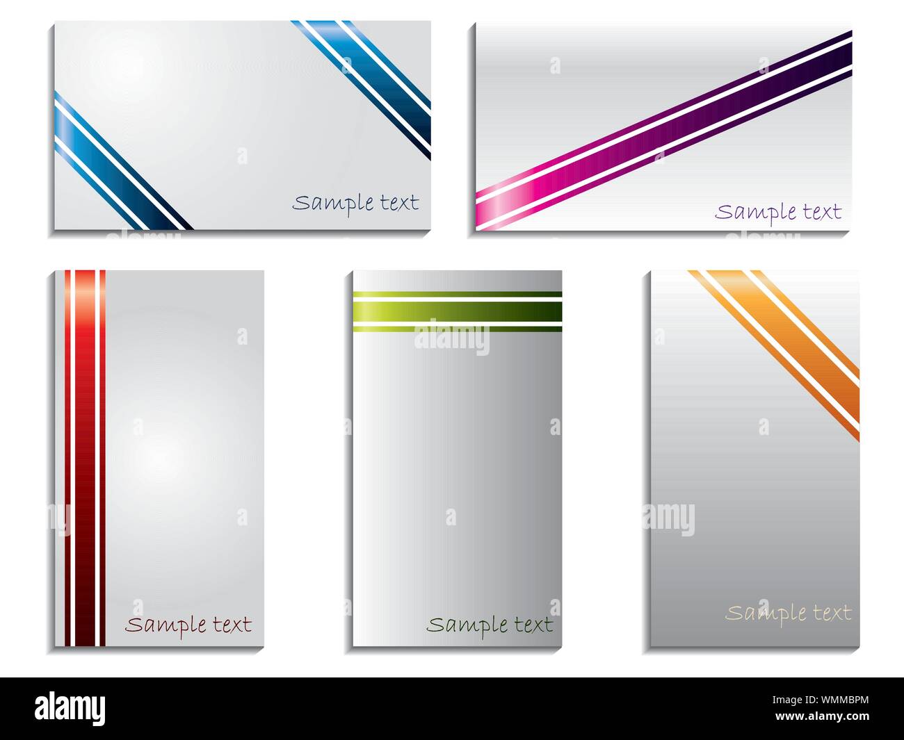 Color stripped business cards Stock Vector Image & Art - Alamy