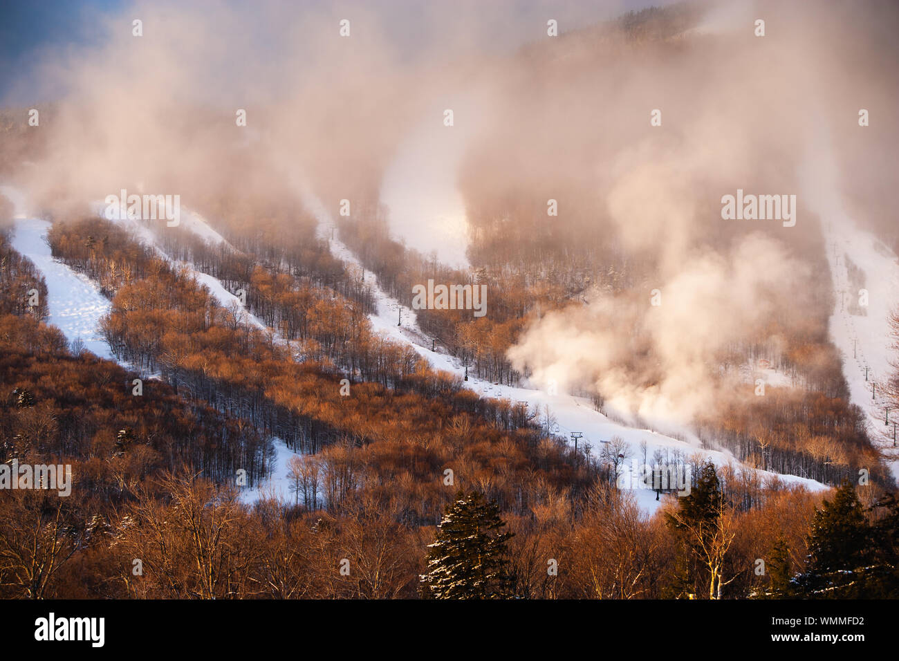 Ski trails at Mt. Mansfield, Stowe Mountain Resort, Stowe, Vermont ...