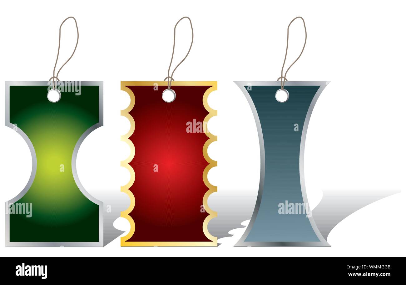 3 colored labels Stock Vector Image & Art - Alamy