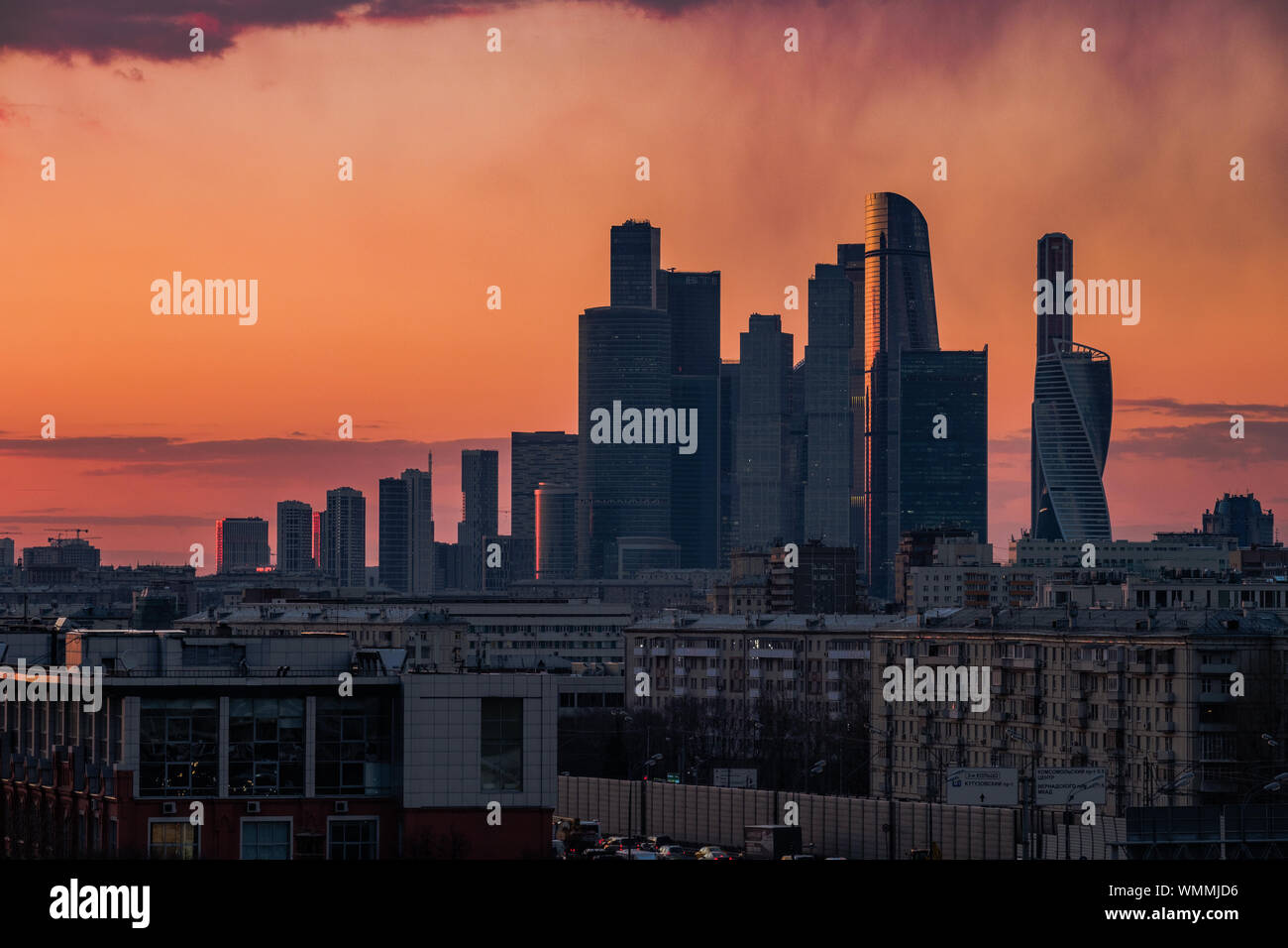 Moscow russia aerial view glass hi-res stock photography and images - Alamy