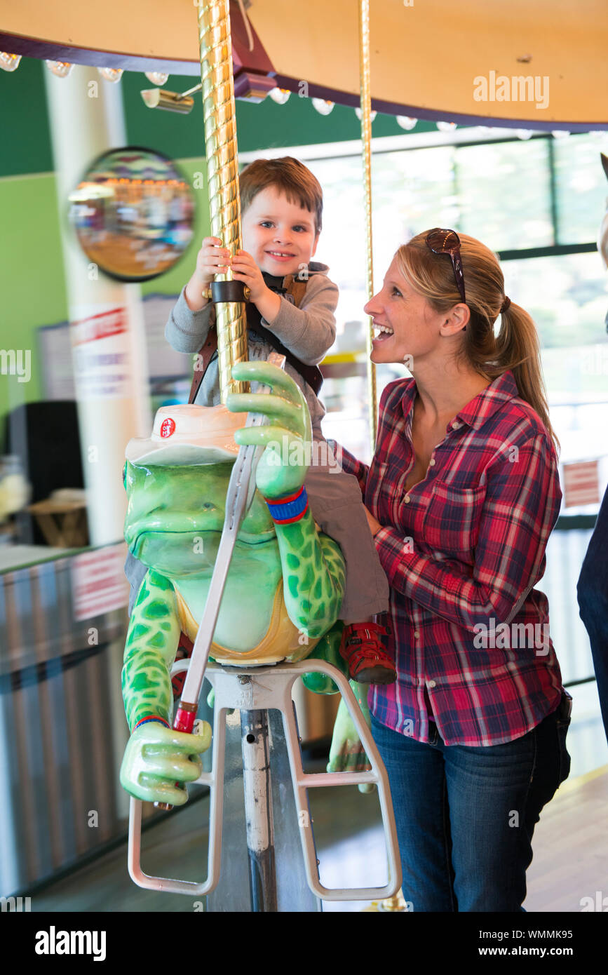 The Riverfront Carousel is located in Riverfront Park in Salem, Oregon ...