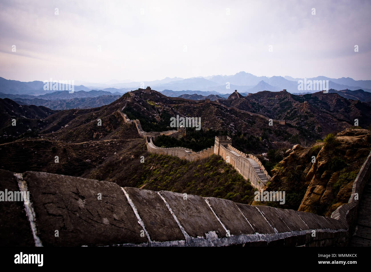 View Of Great Wall Of China Stock Photo - Alamy