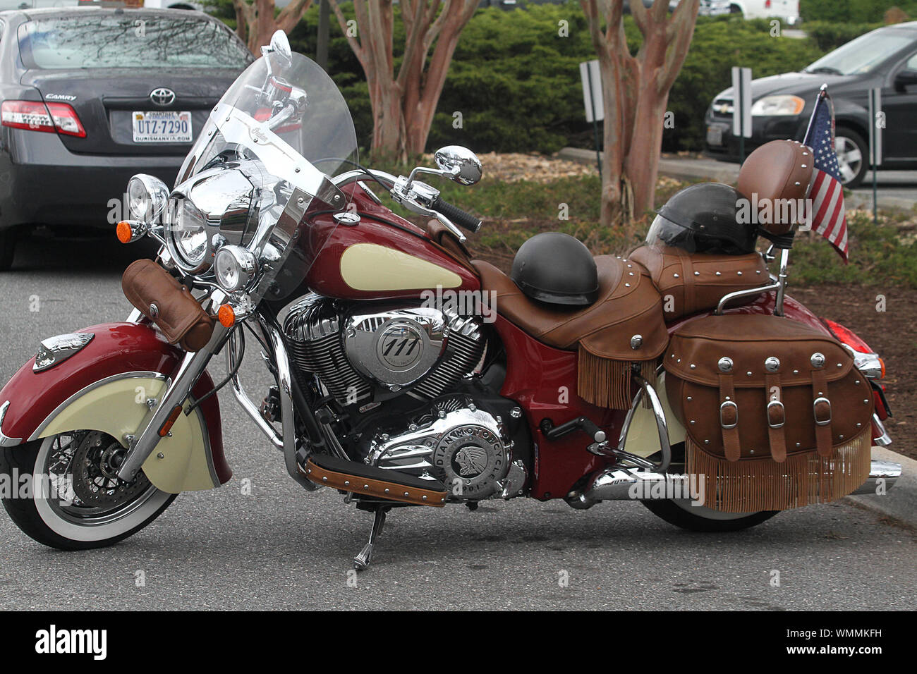 Parked Indian Motorcycle Stock Photo - Alamy