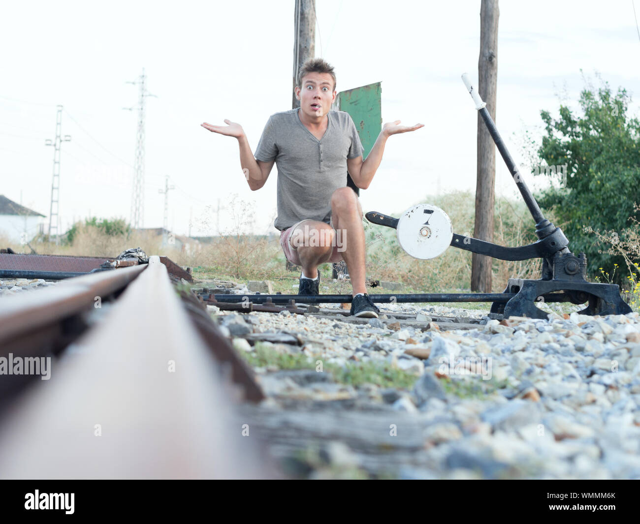 Shocked young hi-res stock photography and images - Alamy