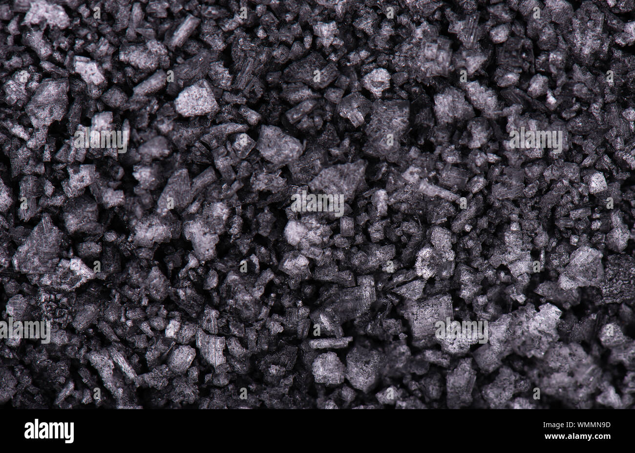 Black sea salt background. Volcanic salt in crystals Stock Photo - Alamy