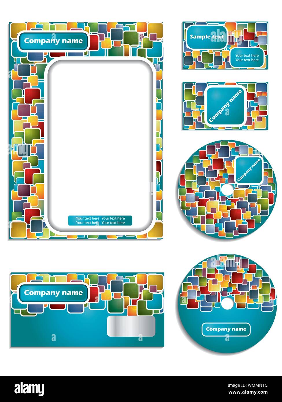 Colorful company vector set Stock Vector Image & Art - Alamy