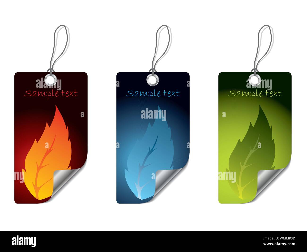 Leaf labels 2 Stock Vector Image & Art - Alamy