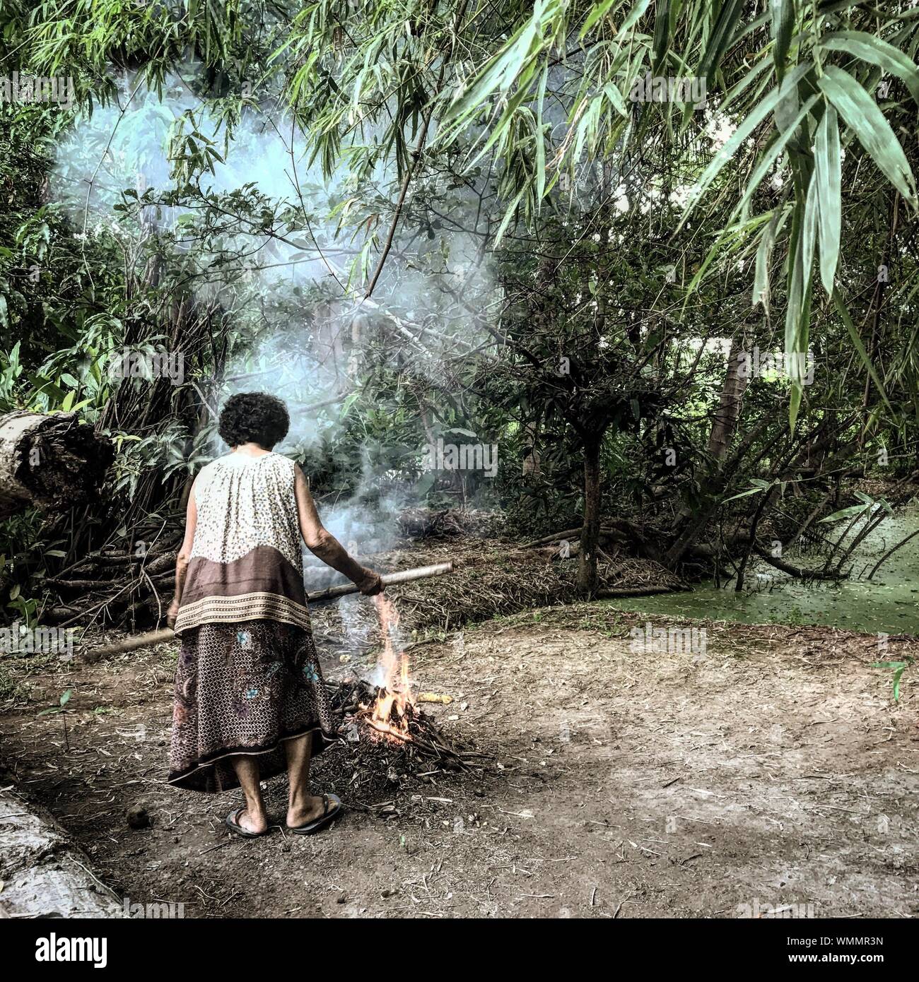Woman burning hi-res stock photography and images - Alamy