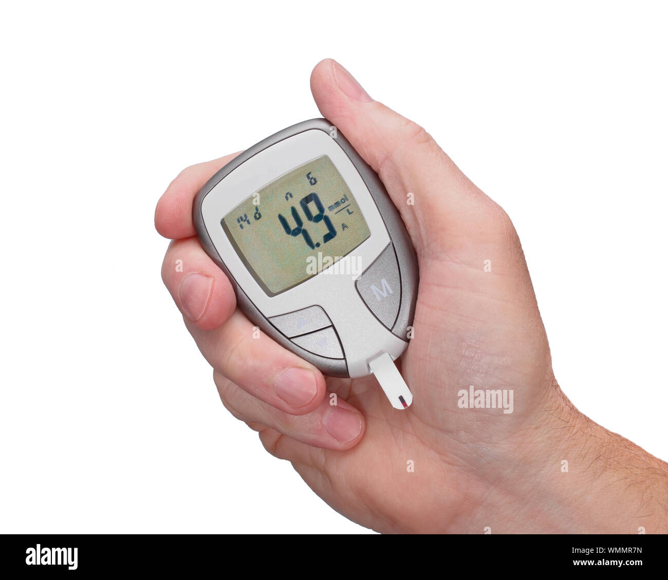Blood glucose monitor finger hi-res stock photography and images - Alamy