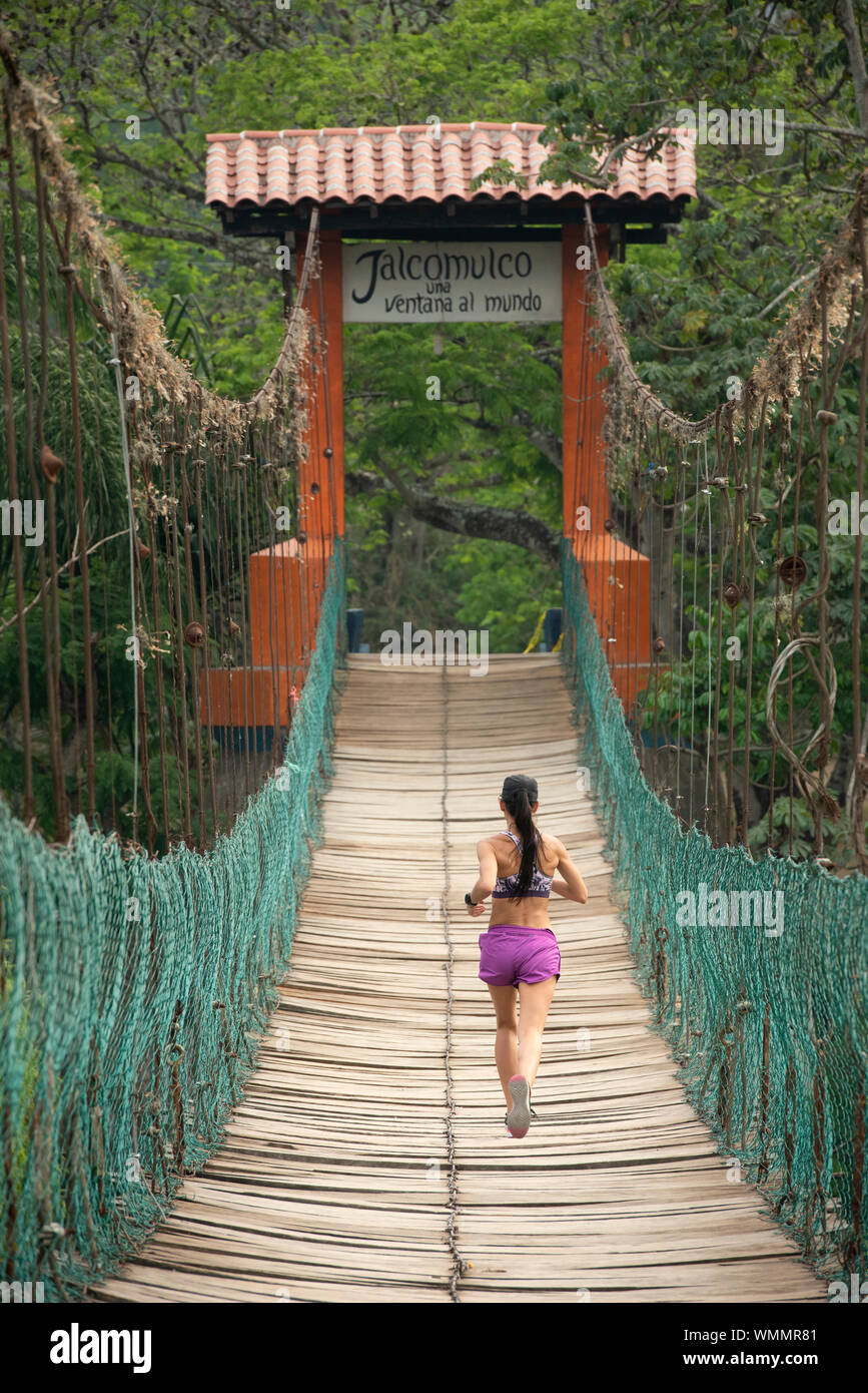 Hanging bridge mexico hi-res stock photography and images - Alamy
