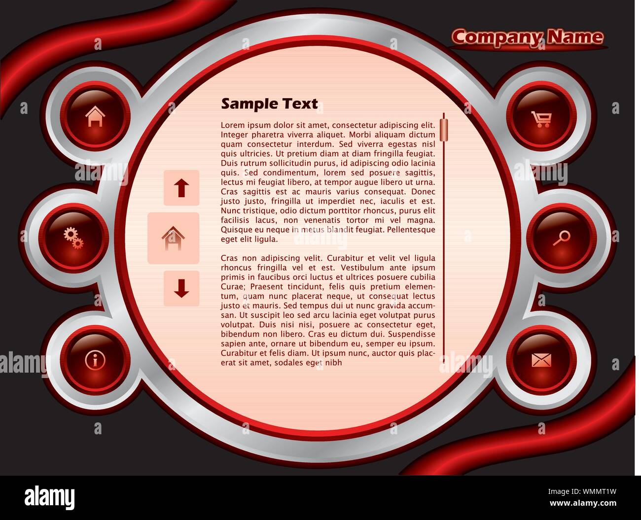 Web template 3 Stock Vector Image & Art - Alamy