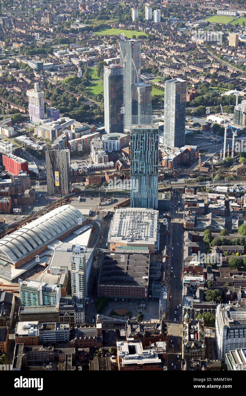 Manchester skyline deansgate hi-res stock photography and images - Alamy
