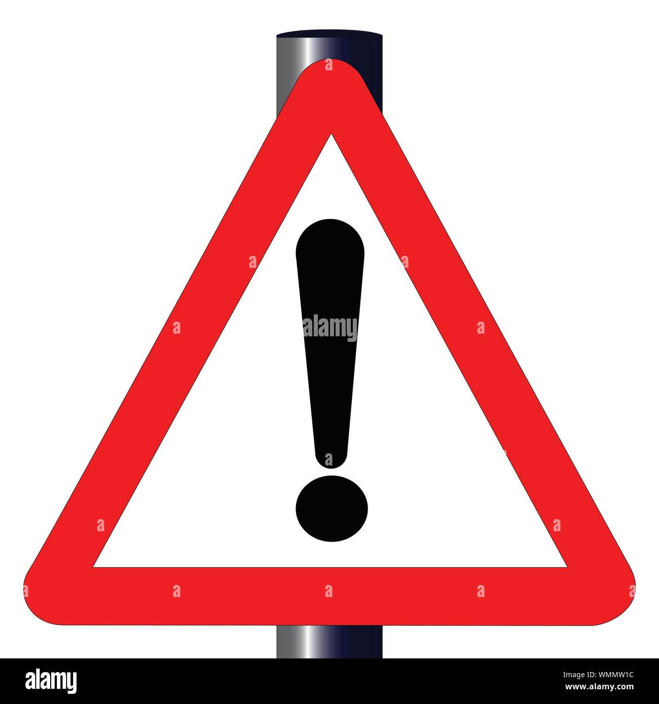 Exclamation, Traffic Sign Stock Vector Image & Art - Alamy