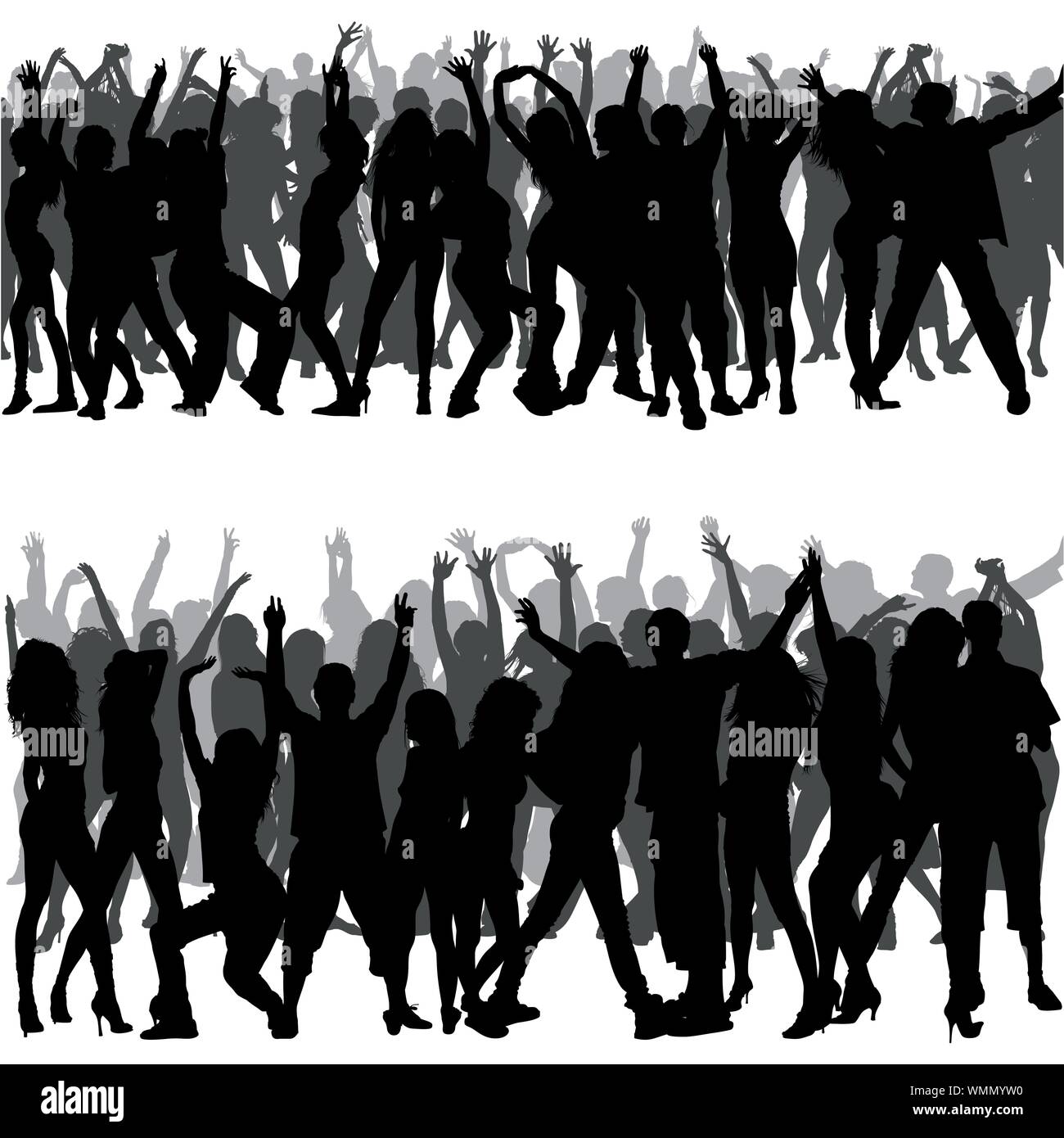 Concert crowd Cut Out Stock Images & Pictures - Alamy