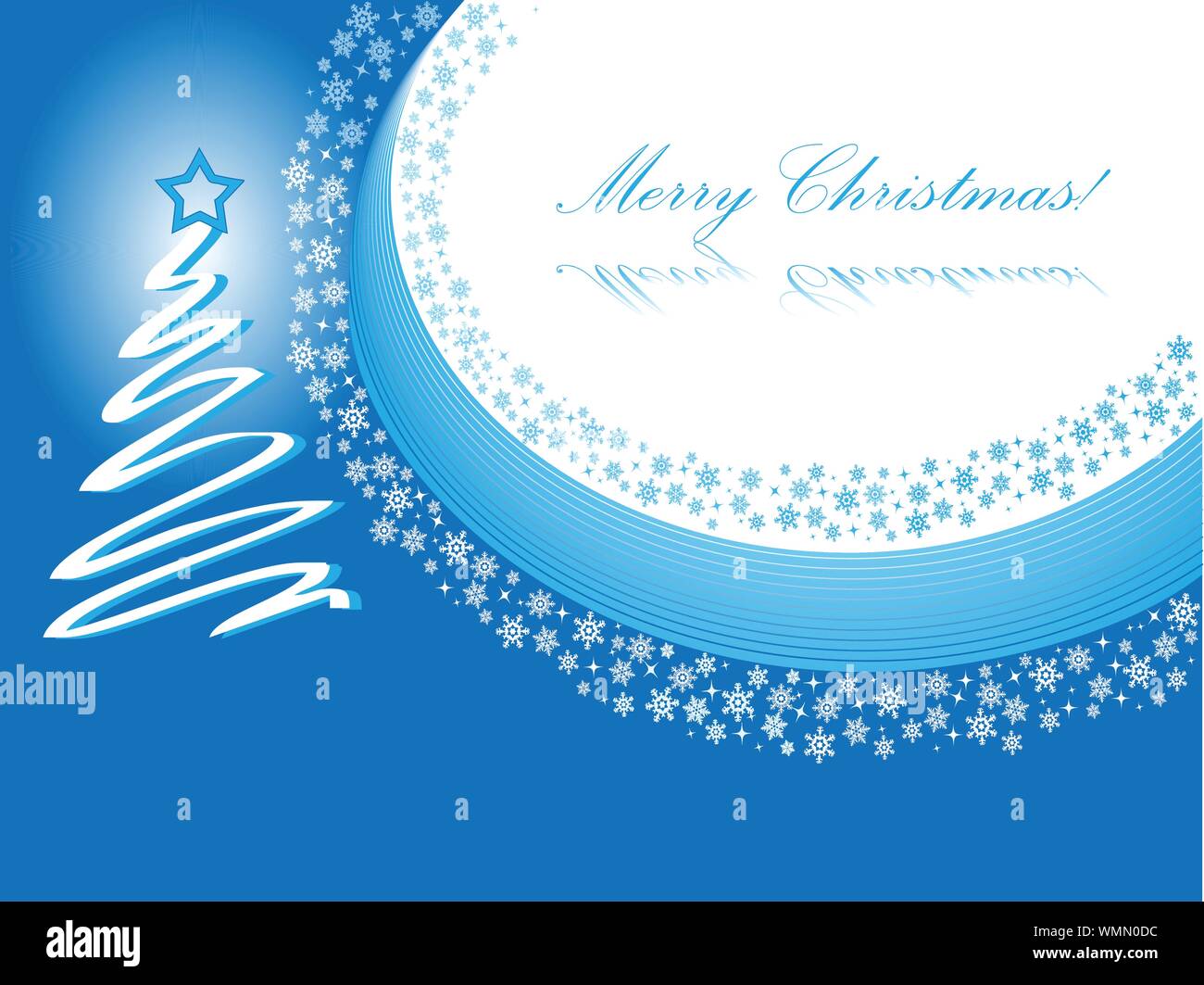 Christmas card blue Stock Vector Image & Art - Alamy