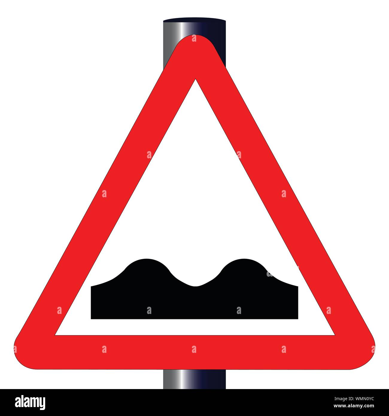 Uneven RoadTraffic Sign Stock Vector Image & Art - Alamy