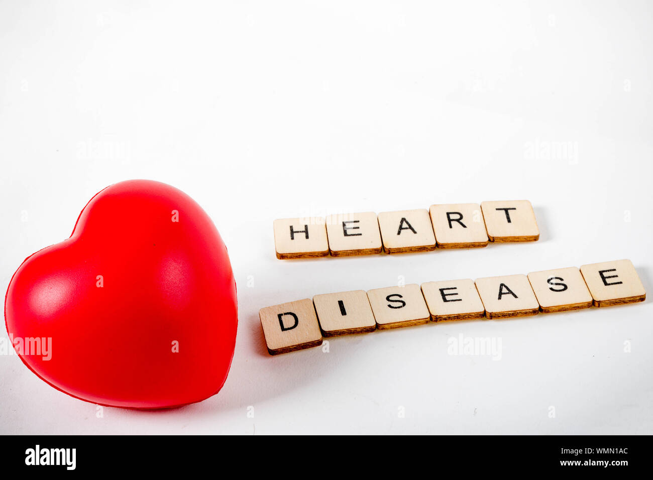 Healthcare concept showing a heart and the message heart disease Stock ...