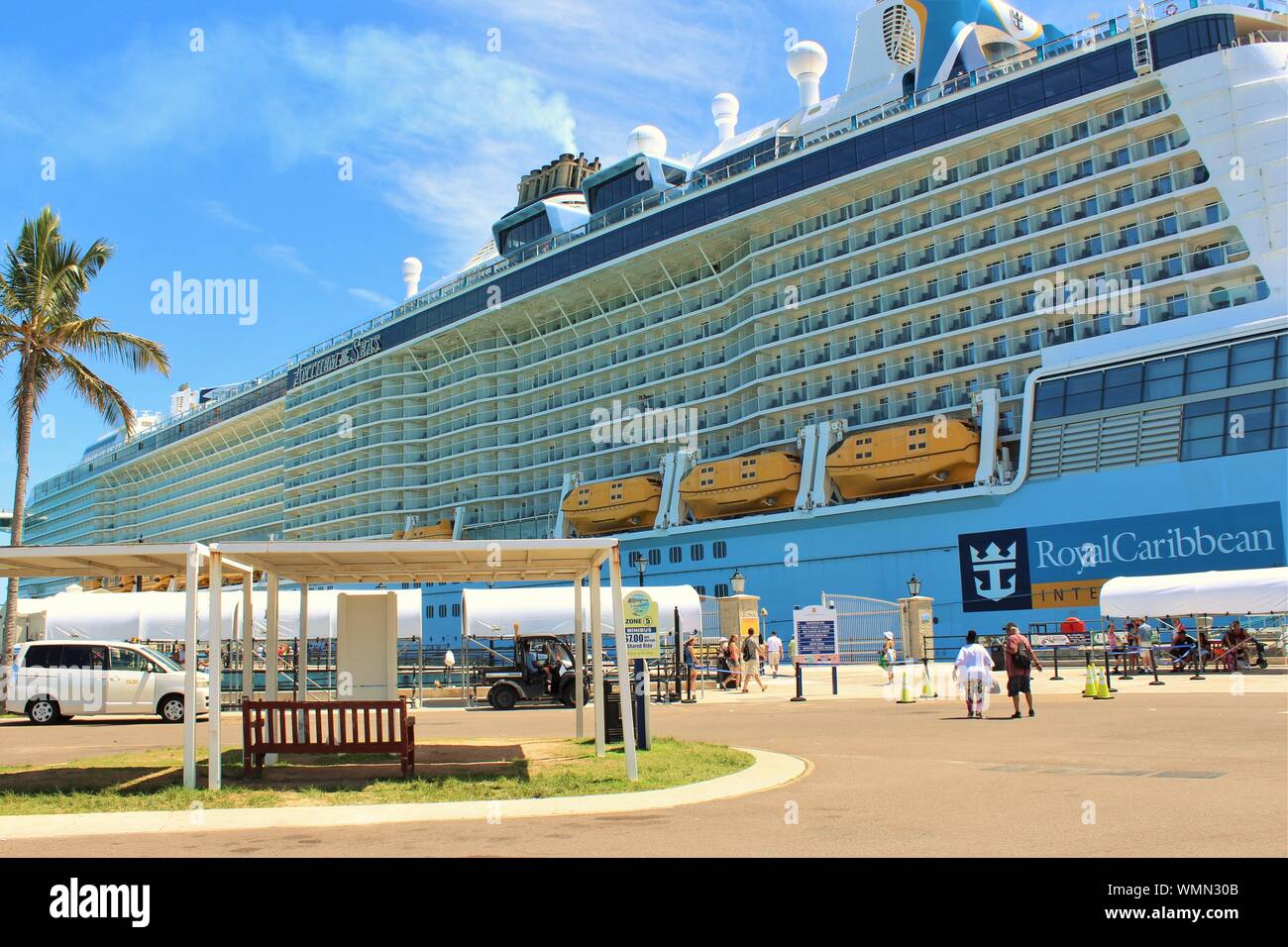 The Anthem Of The Seas, Royal Caribbean Cruise Ship, docked in port at ...