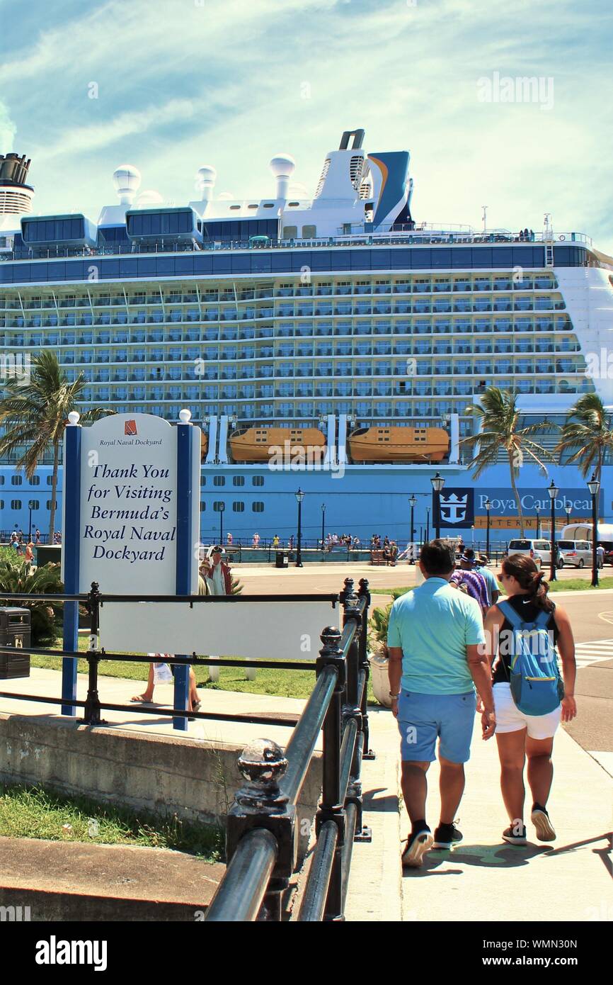 The Anthem Of The Seas, Royal Caribbean Cruise Ship, docked in port at ...