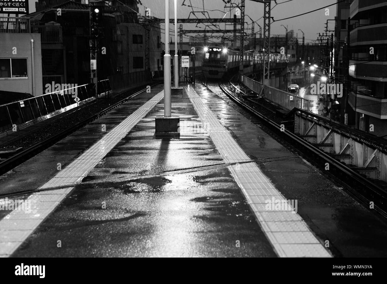Wet Station Platform High Resolution Stock Photography and Images - Alamy