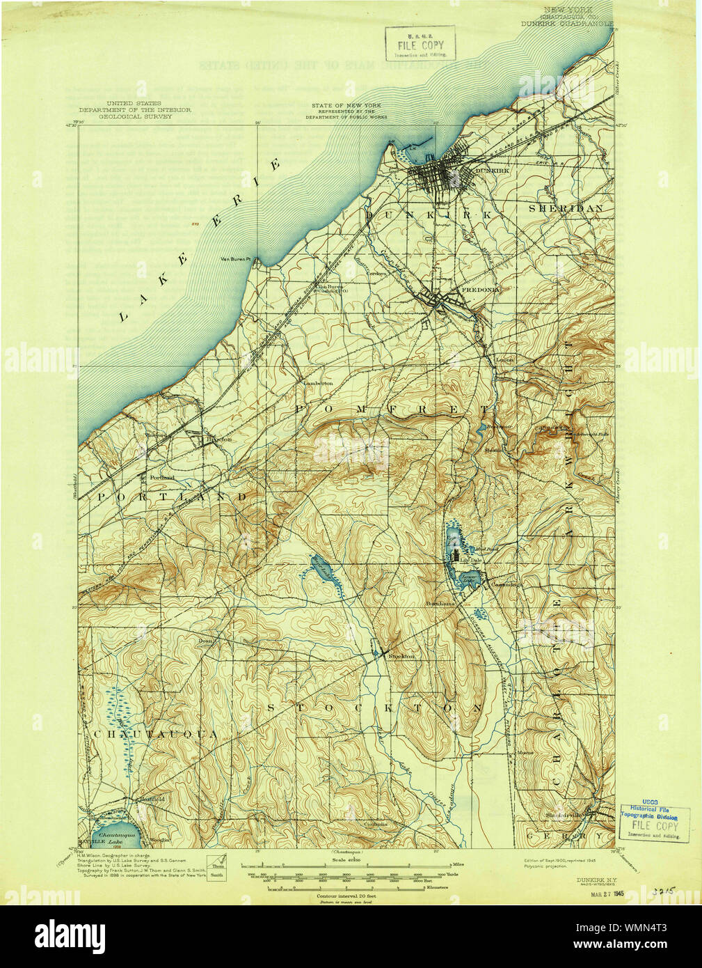 Dunkirk new york map hi-res stock photography and images - Alamy