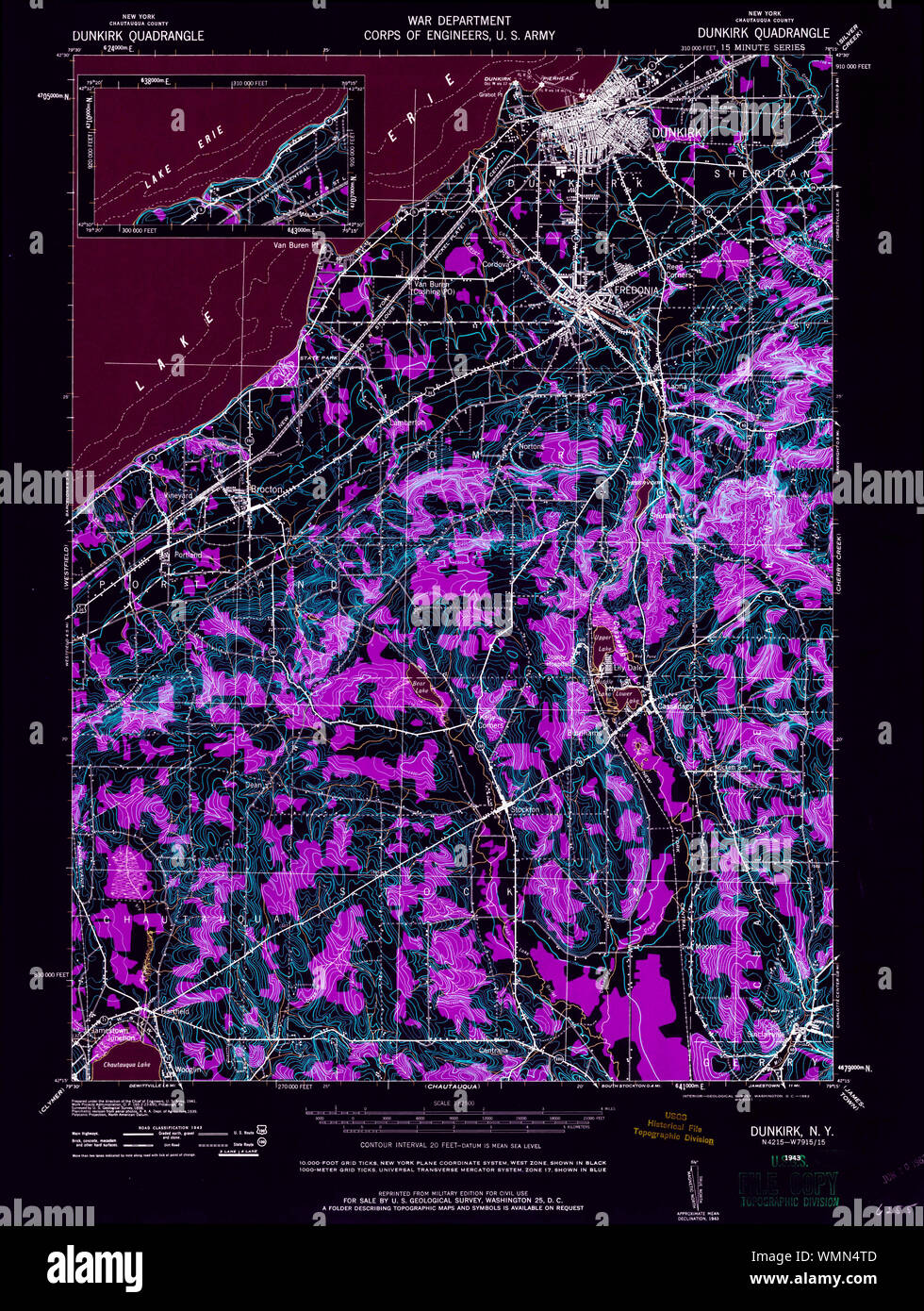 Map of dunkirk new york hi-res stock photography and images - Alamy