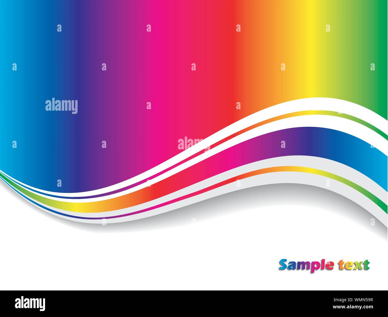 Abstract rainbow with wave Stock Vector Image & Art - Alamy