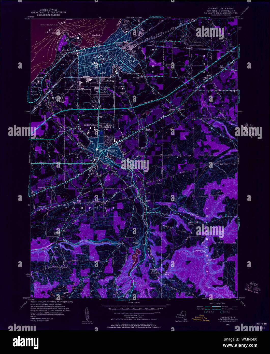 Map of dunkirk new york hi-res stock photography and images - Alamy