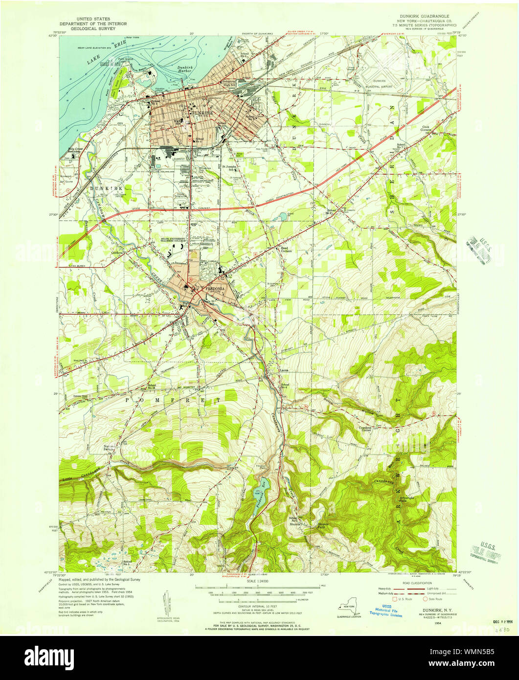 Dunkirk new york map hi-res stock photography and images - Alamy