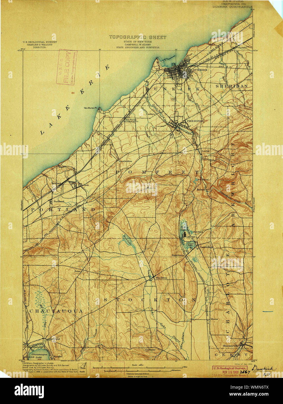 Map of dunkirk new york hi-res stock photography and images - Alamy