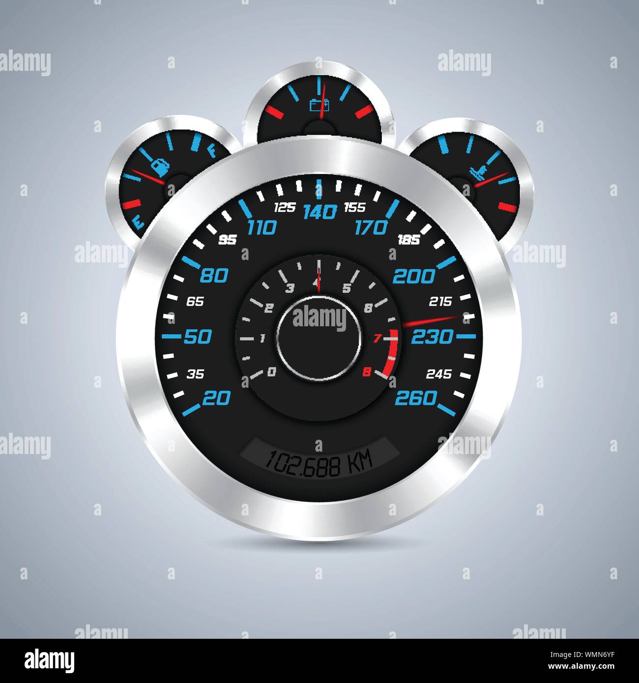 Abstract dashboard with metallic elements Stock Vector Image & Art - Alamy