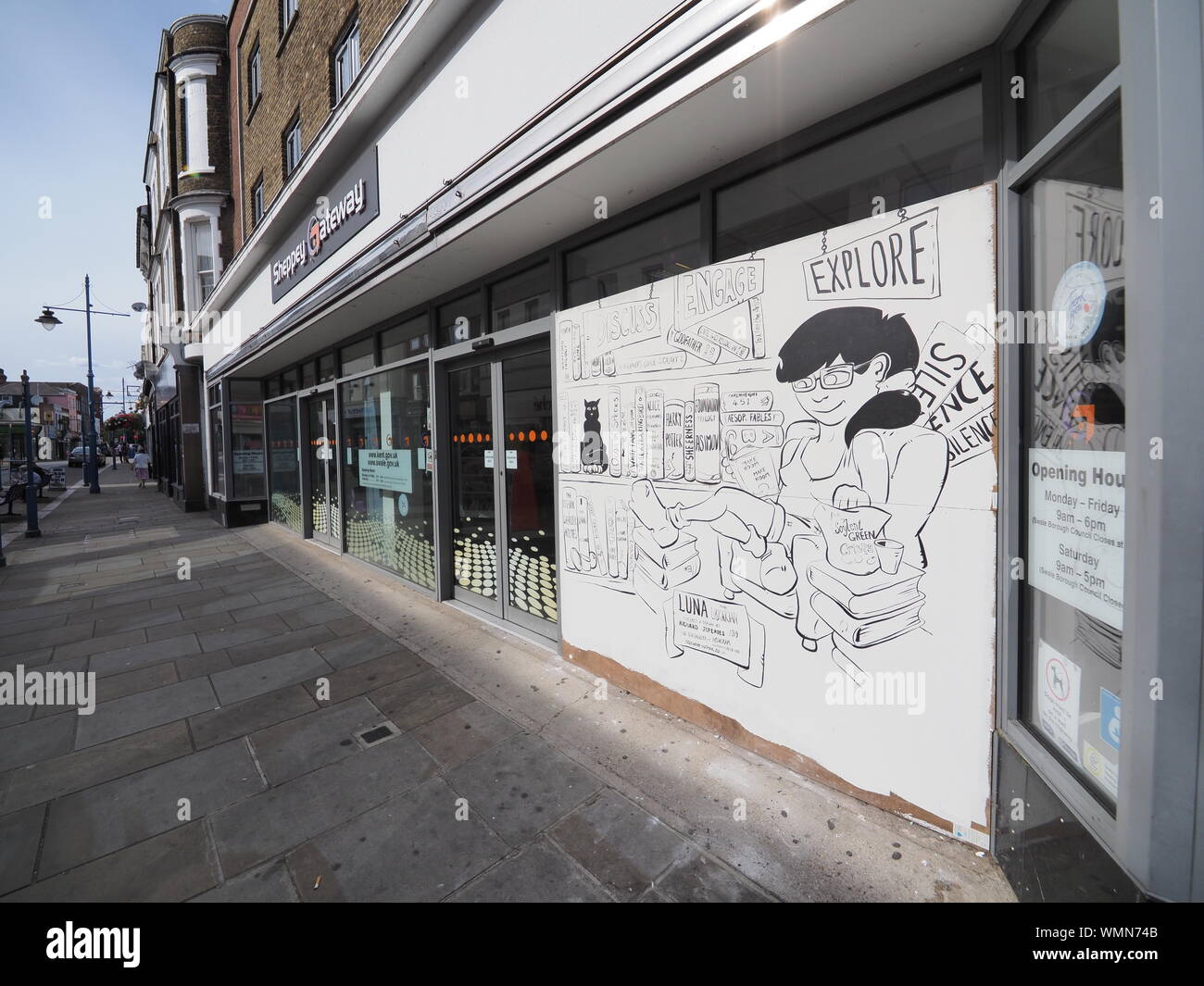 Sheerness, Kent, UK. 5th September, 2019. A local artist has come up ...