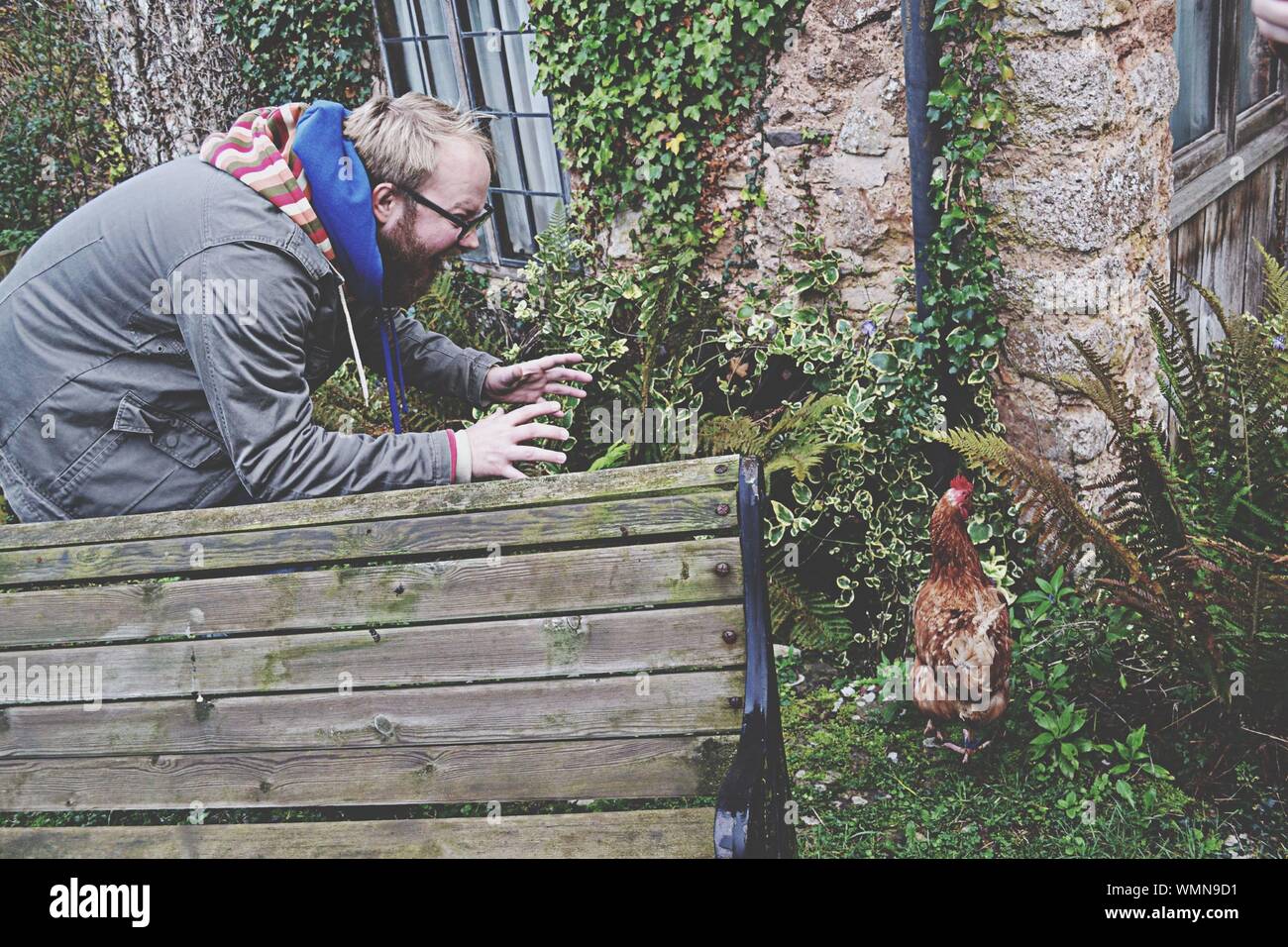 Chase chasing animal man hi-res stock photography and images - Alamy