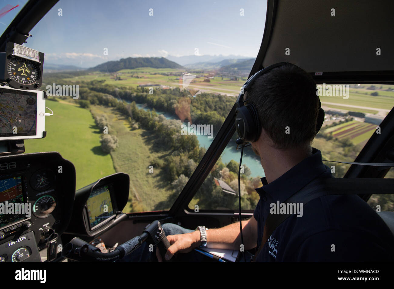 Helicopter pilot hi-res stock photography and images - Alamy