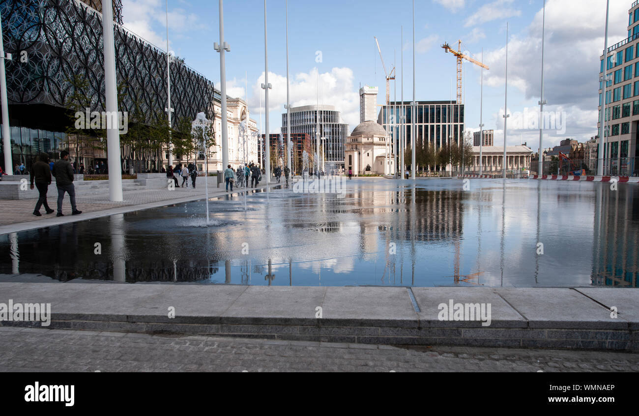 Centenary square, Birmingham looking towards hall of memory Stock Photo ...