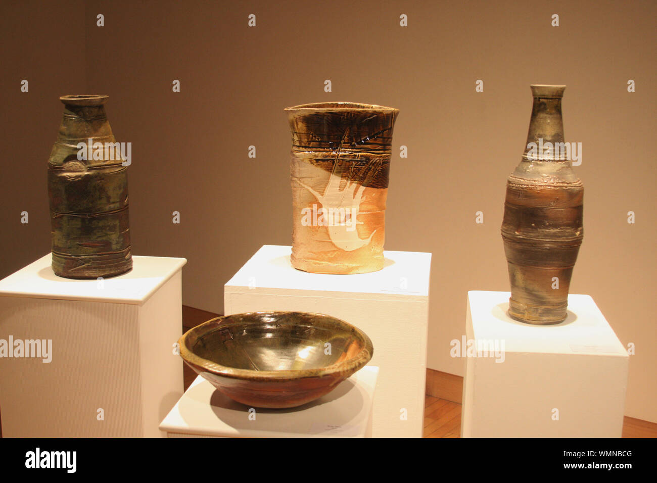 Pottery displayed in art gallery Stock Photo - Alamy