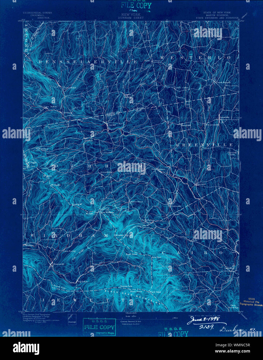 Map of durham new york hi-res stock photography and images - Alamy