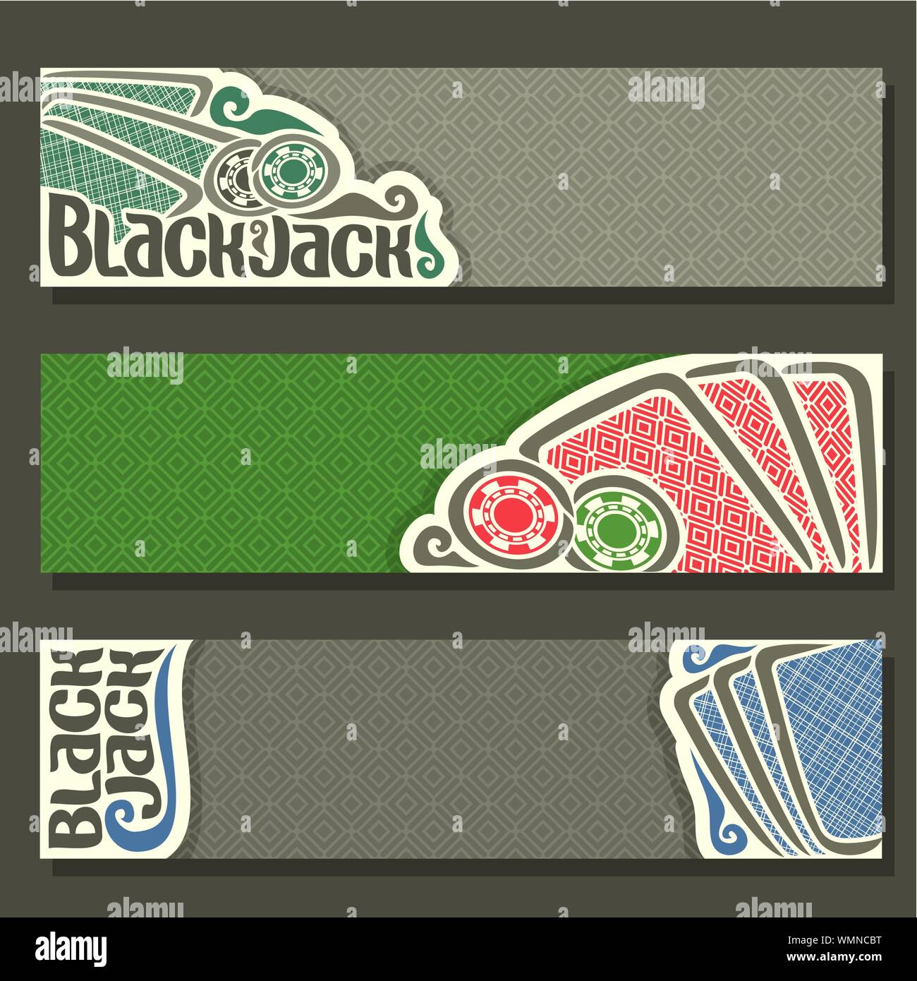 Blackjack table layout Stock Vector Images - Alamy