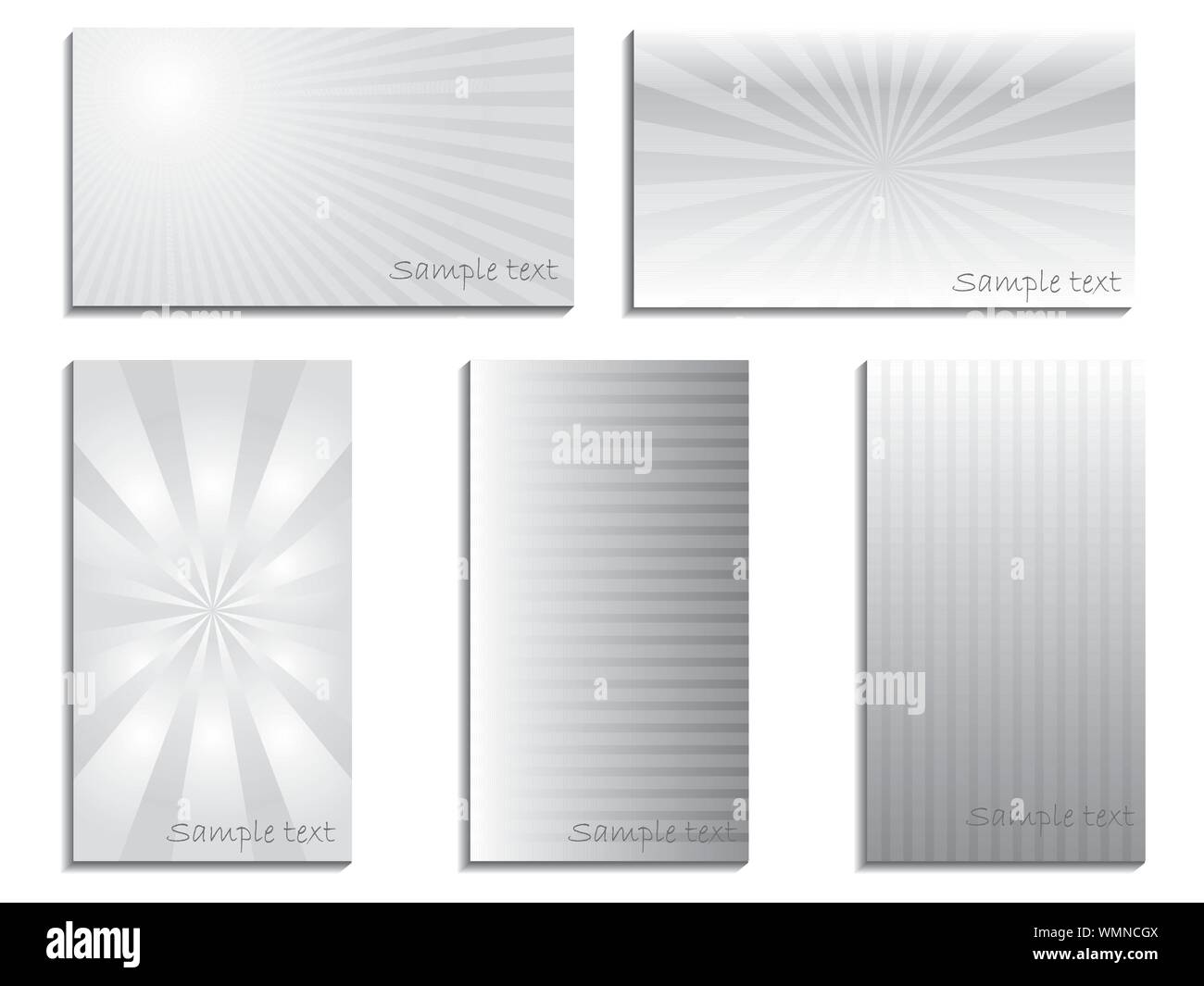 Gray business card set Stock Vector Image & Art - Alamy