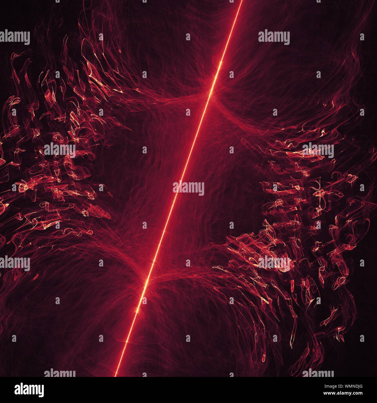 glowing red curved lines over dark Abstract Background space universe ...