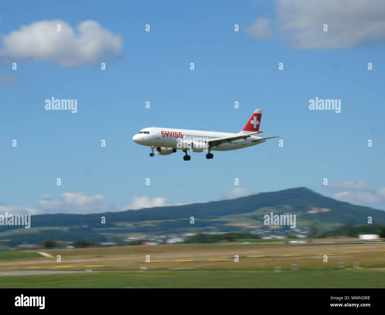 Swiss international Airlines airplane rotation out of Zurich airport ...