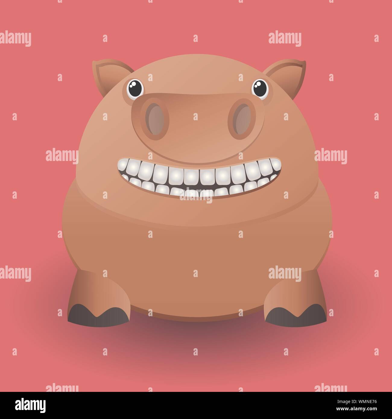 Cute baby pig Stock Vector Image & Art - Alamy
