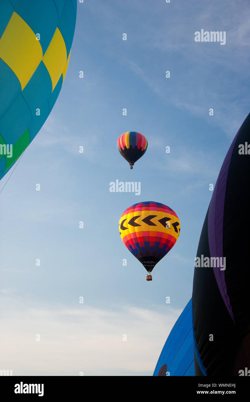 Hot air balloon festival at fairgrounds hi-res stock photography and images - Alamy