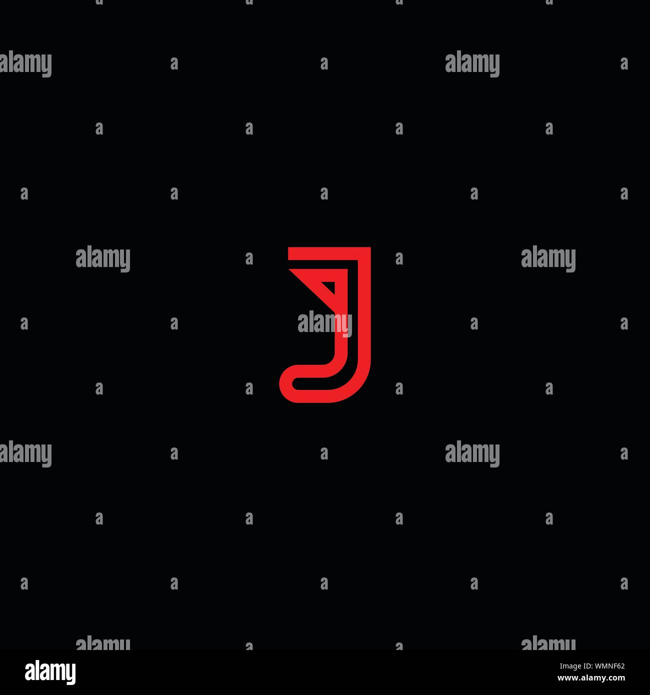 Creative Innovative Initial Letter logo JJ J. Minimal luxury Monogram. Professional initial ...