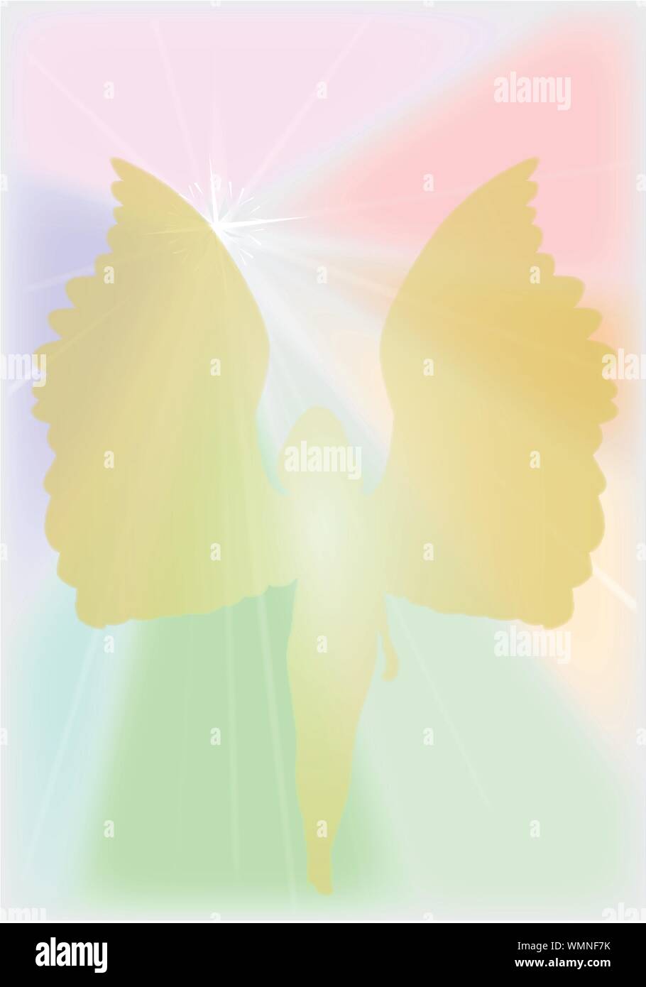 Angel wings rainbow hi-res stock photography and images - Alamy